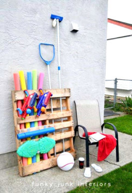 Pallet pool noodle storage - quick and easy! - Funky Junk ...