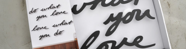 A visual wall art reminder to do what you loveFunky Junk Interiors