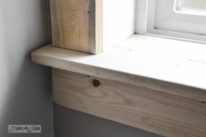 Make easy farmhouse window trim with stock lumber! Funky Junk ...