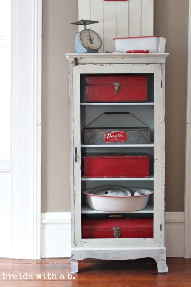 Salvaged toolboxes and their creative ways to use them!Funky Junk Interiors