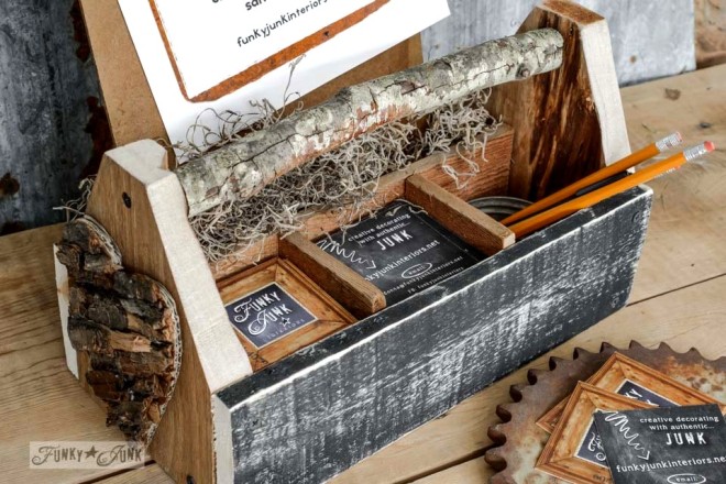 Salvaged toolboxes and their creative ways to use them!Funky Junk Interiors