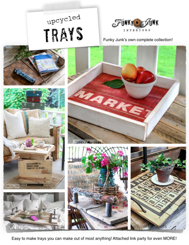 Funky Junk's complete collection of Upcycled TraysFunky Junk Interiors