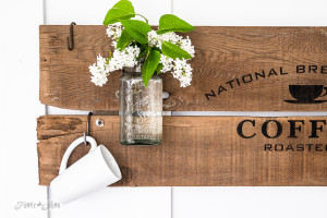 Rustic-modern arrow signs coffee station and art - Funky Junk ...