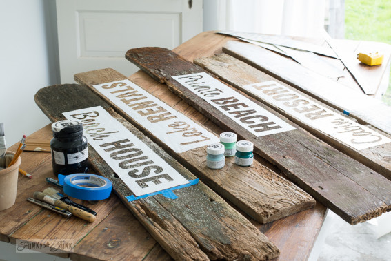 Make your own rustic beach, lake, and bed & breakfast signs with ...