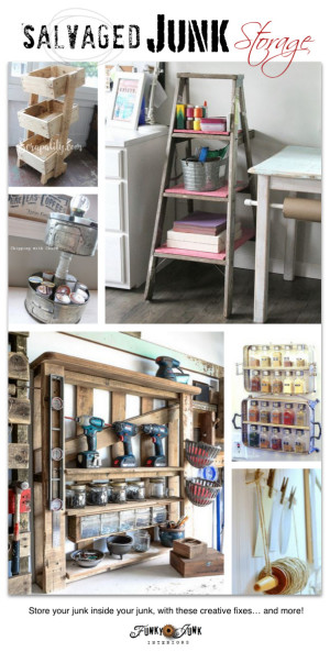 200+ salvaged junk storage ideas!Funky Junk Interiors