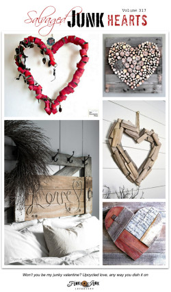 80+ Salvaged Junk HEARTS for Valentine's DayFunky Junk Interiors