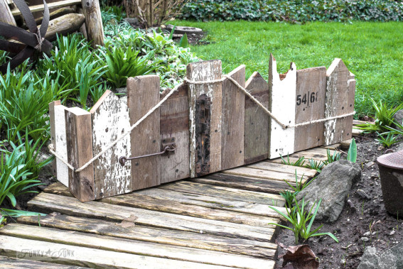 Mantel decorating with a reclaimed scrap wood window boxFunky Junk ...