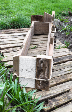 Mantel decorating with a reclaimed scrap wood window boxFunky Junk ...
