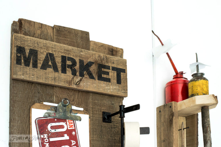 8 rusty junk sign themed tool and paint stations to make!Funky Junk ...