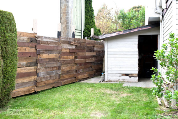 How I built a rustic reclaimed wood garden fenceFunky Junk Interiors