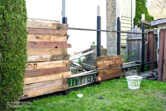 How I built a rustic reclaimed wood garden fenceFunky Junk Interiors