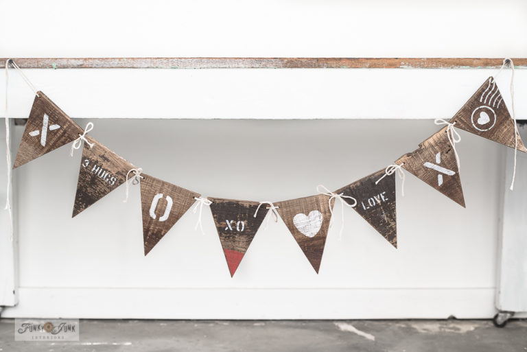 Reclaimed wood Valentine's Day banner - Funky Junk InteriorsFunky Junk ...
