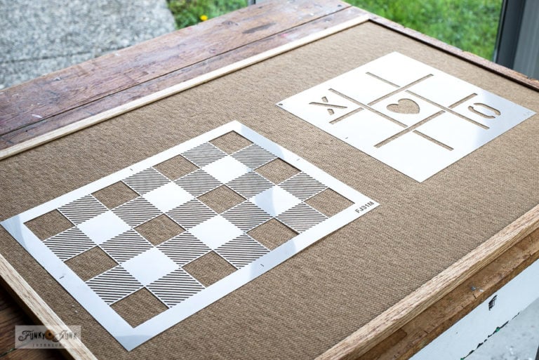 Easy DIY puzzle board with a game board on the back! - Funky Junk ...