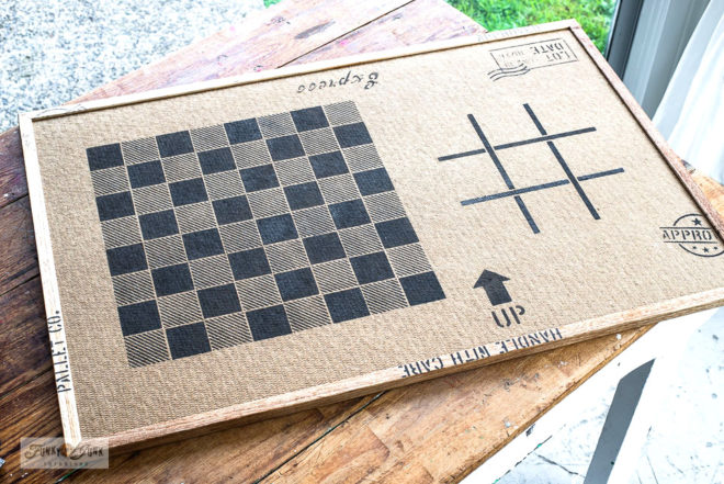 Easy DIY puzzle board with a game board on the back! - Funky Junk ...