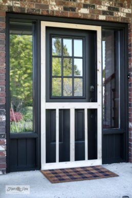 How to build a wood DIY screen door from scratch - Funky Junk ...