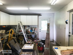 Organizing my workshop with a massive storage cubby and paint shelf ...
