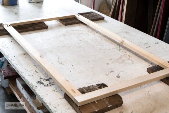 Built this easy DIY window screen with wood for tricky windows!Funky ...