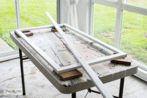 Built this easy DIY window screen with wood for tricky windows!Funky ...