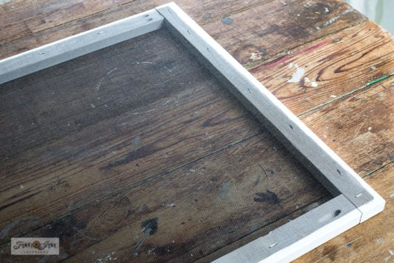 Built this easy DIY window screen with wood for tricky windows!Funky ...