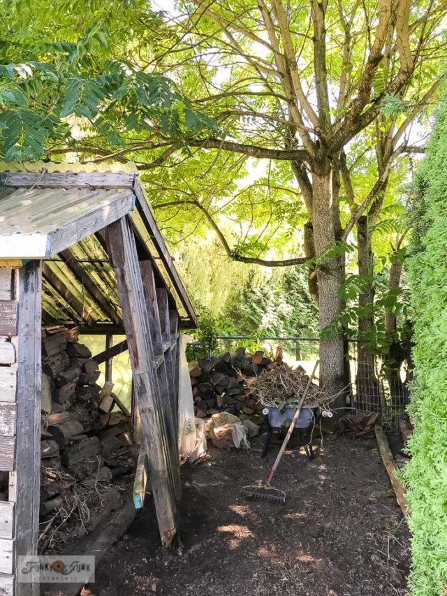 Repairing the rustic garden shed with demo tips - Funky Junk ...