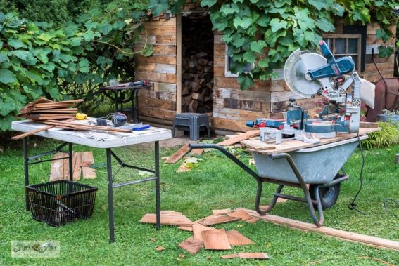 Installing reclaimed wood shed siding - Funky Junk InteriorsFunky Junk ...