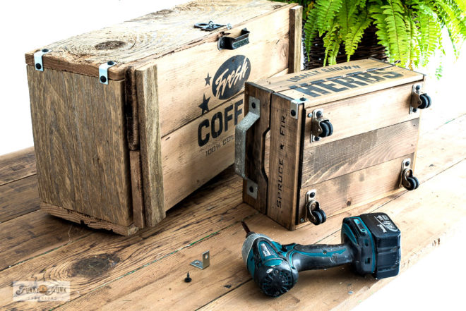Build this easy coffee crate appliance garage cabinet from scratch ...