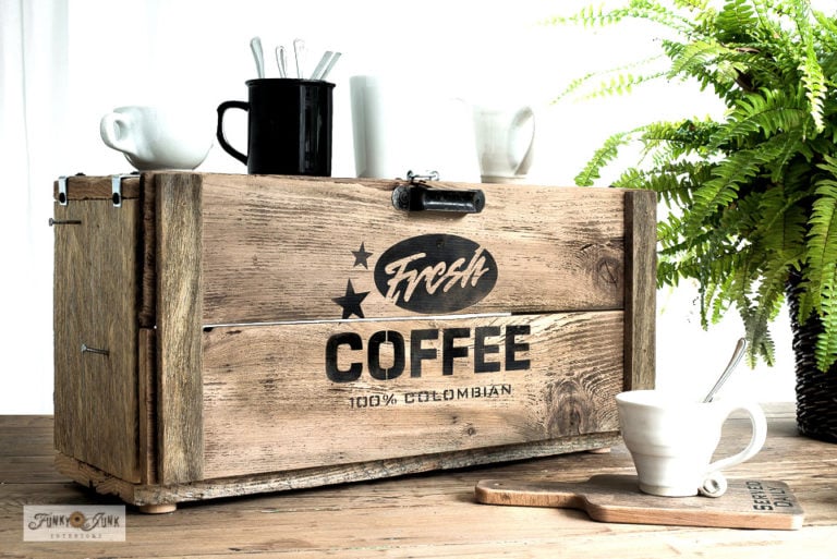 Build this easy coffee crate appliance garage cabinet from scratch ...