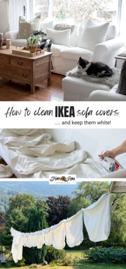 How to clean IKEA couch covers (and keep them white!) - Funky Junk ...