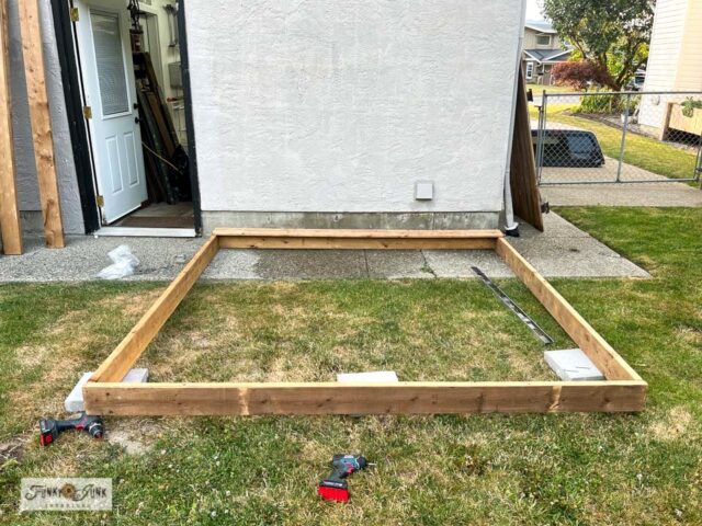 Building a deck as a hot tub platform without cutting any boards ...