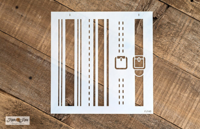 Create stacked vintage suitcase wall art with boards and stencils ...