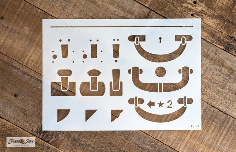 Create stacked vintage suitcase wall art with boards and stencils ...