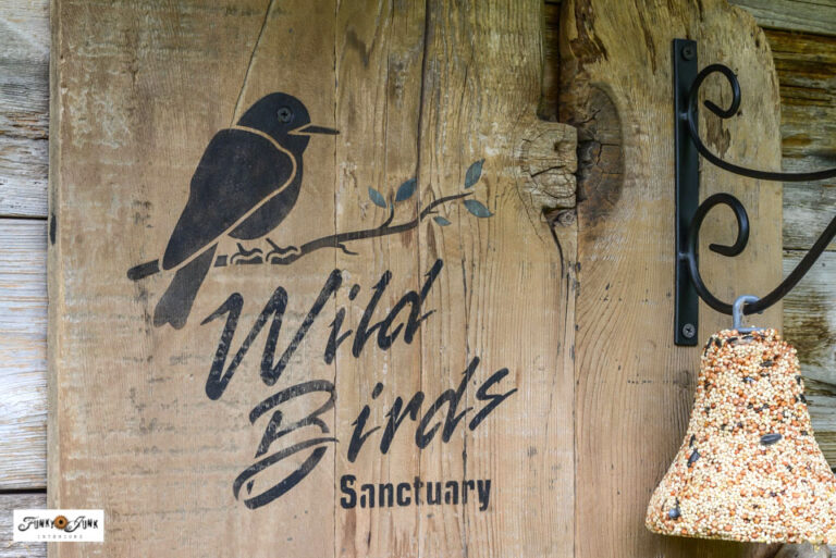 How To Build An Easy Bird Feeding Station In Your Backyard - Funky Junk ...