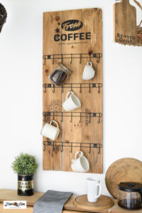 DIY Wall Mounted Coffee Mug Rack - Funky Junk InteriorsFunky Junk Interiors