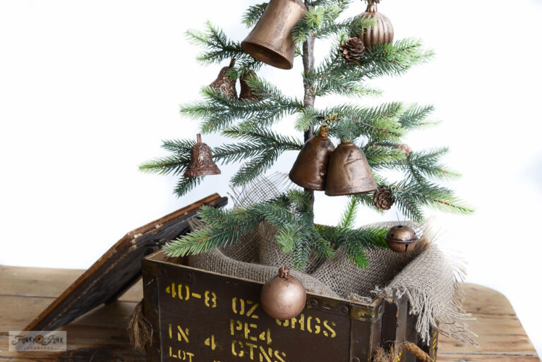 Painting DIY antique brass bells for Christmas decor - Funky Junk ...