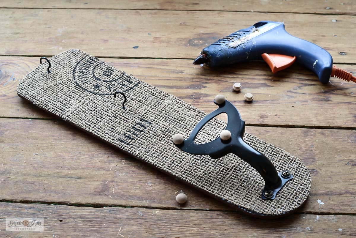Upcycled ceiling fan blade wall mounted coat hooks - Funky Junk ...